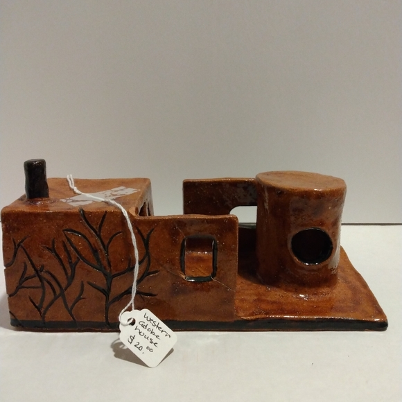 Accents | Adobe Ceramic House Signed Home Decor | Poshmark